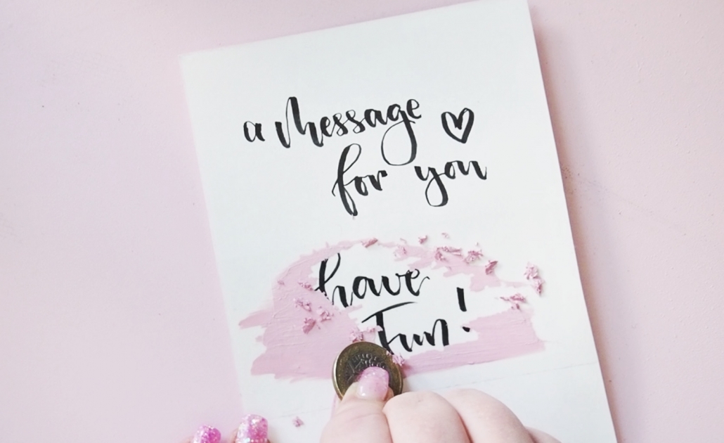 DIY |Countdown mit Rubbellos-Effekt