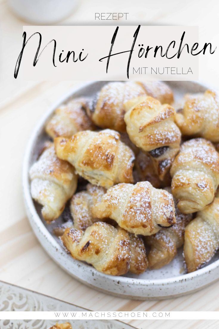 Mini-Schoko-Croissants mit Nutella