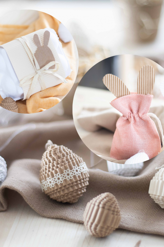 Einfache Ostergeschenke aus Wellpappe basteln