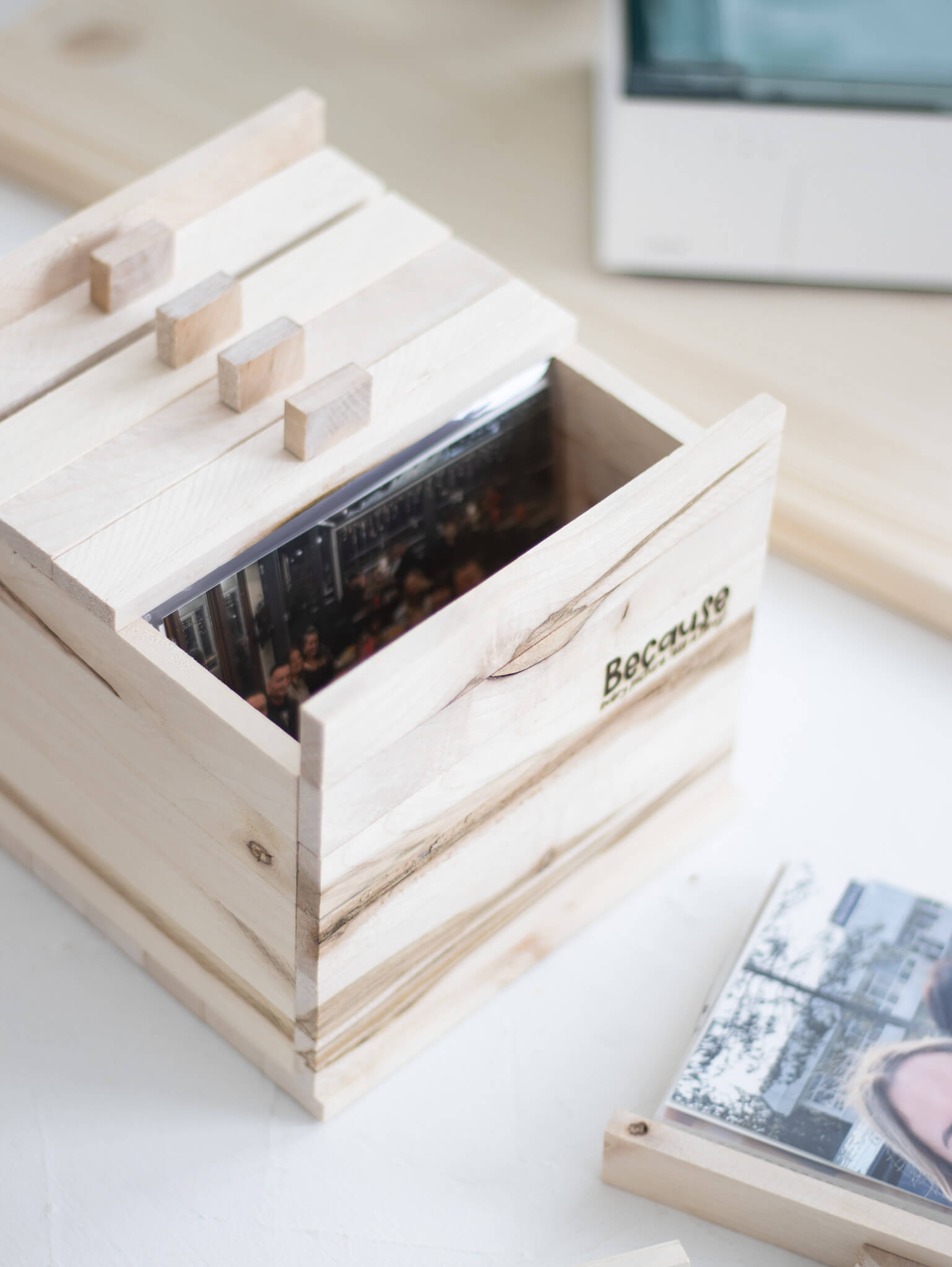 Klötzchen DIY: Fotobox basteln